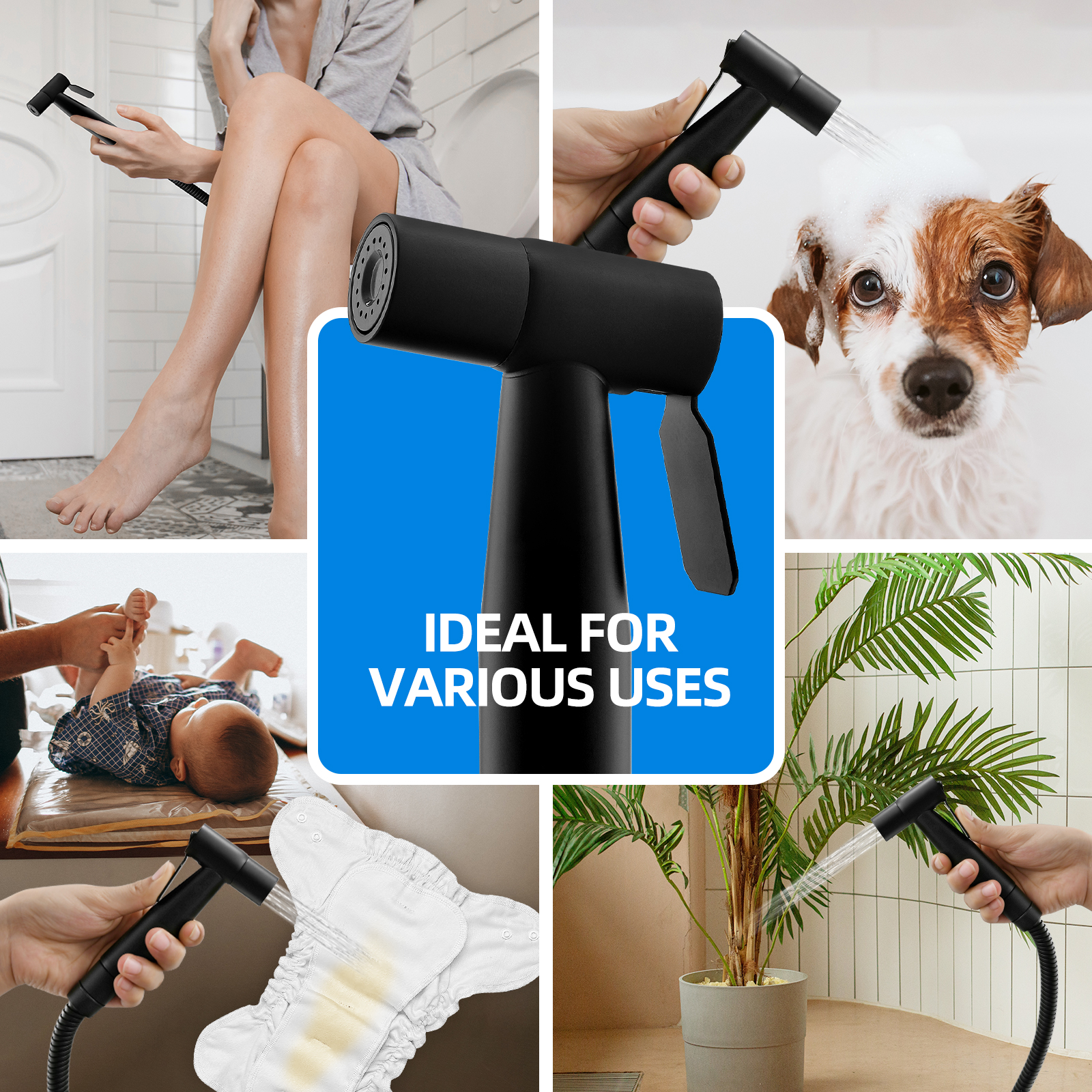 Arofa Black Bidet Sprayer, Handheld Bidet Sprayer for Toilet – Bidets ...